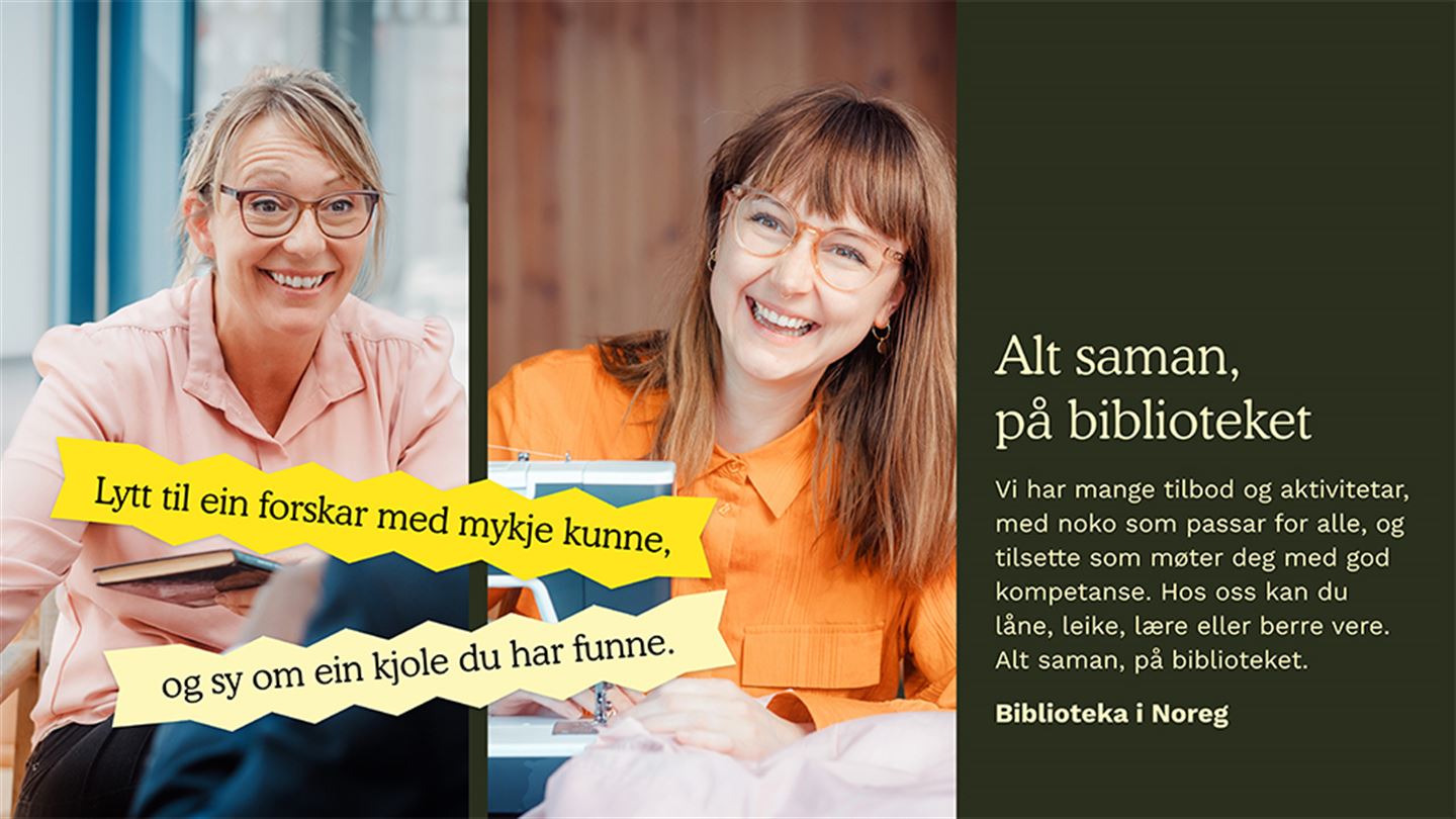 Ny kampanje: Biblioteket som arena for folkehelse og inkludering - Vestland fylkeskommune